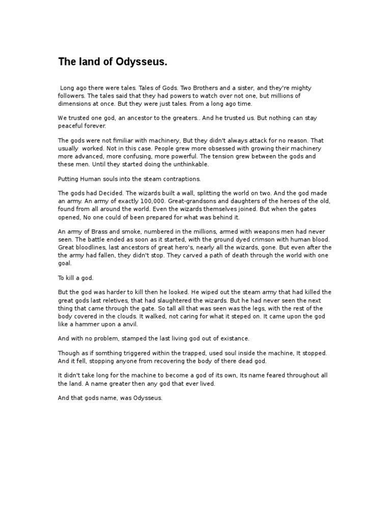 The Rise of Odysseus: A Mythical Tale | PDF | Philosophy | Law