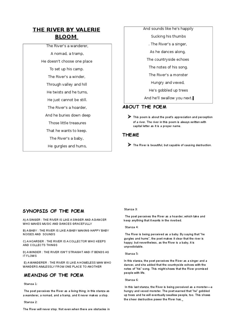 THE RIVER | Rhyme | Poetry