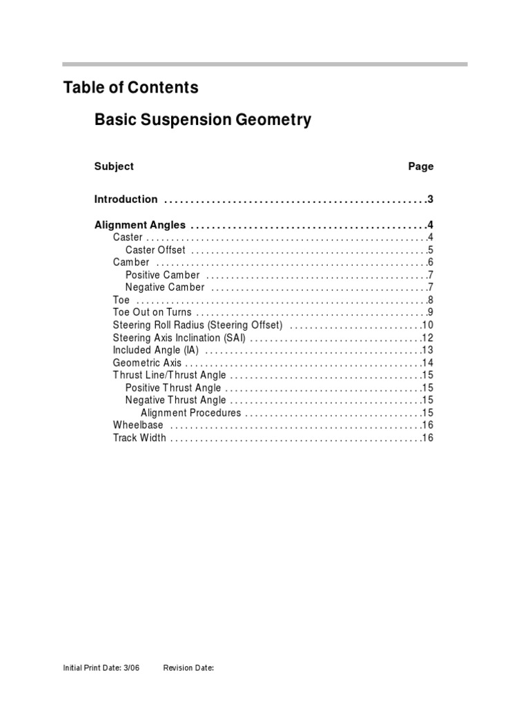 Basic Suspension Geometry | PDF | Steering | Suspension (Vehicle)