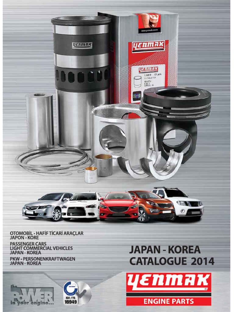 PİSTON JapanKoreaCatalogue | PDF | Toyota | Car Manufacturers Of Japan