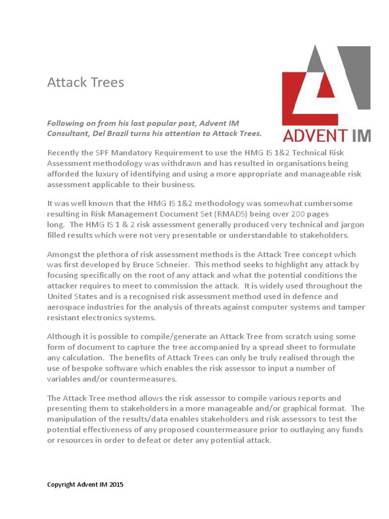 Attack Trees | PDF | Risk Assessment | Risk