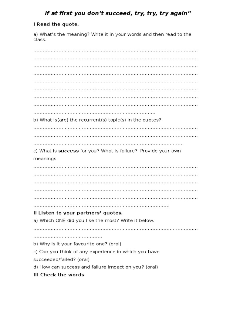 Understanding Success and Failure | PDF