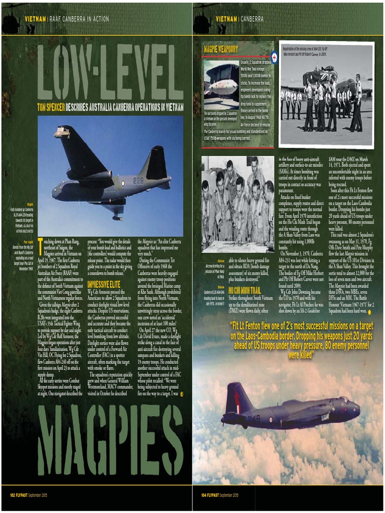 Low Level Magpies - The RAAF Canberra Bomber in Vietnam | PDF | Vietnam ...