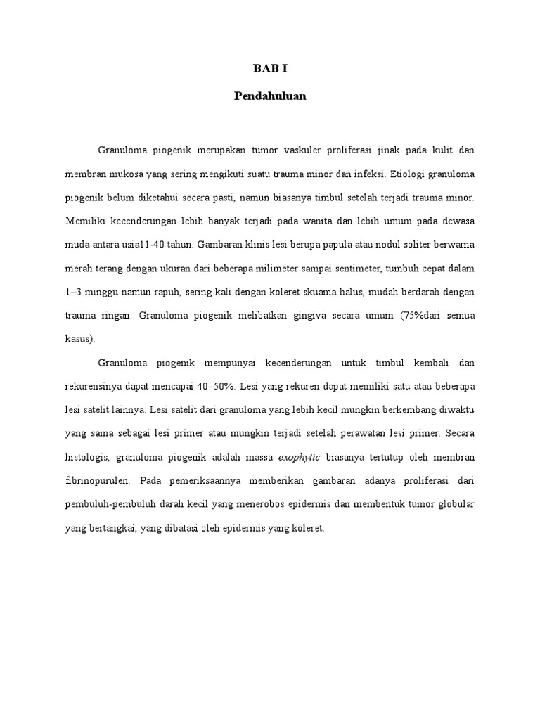 Granuloma Piogenik | PDF