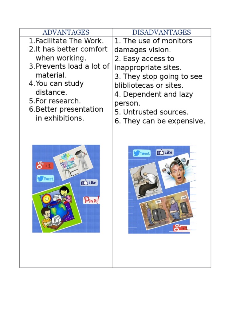Advantages and Disadvantages of Technology | PDF