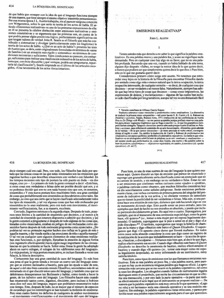 4 Austin | PDF | Verdad | Verbo