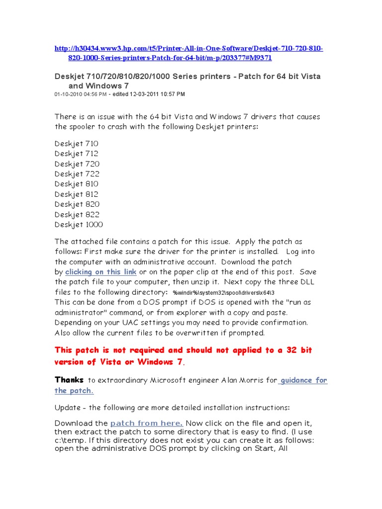 Instalar HP Deskjet 720c en Windows 7 64 Bits | PDF | Microsoft Windows ...