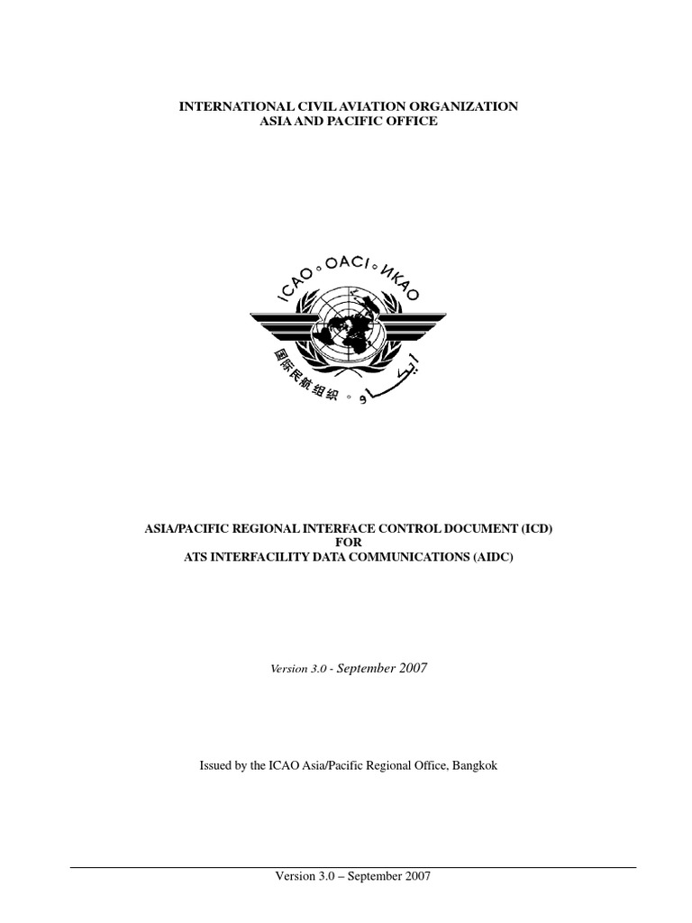 Icd Aidc Ver3 | PDF | Air Traffic Control | Osi Model