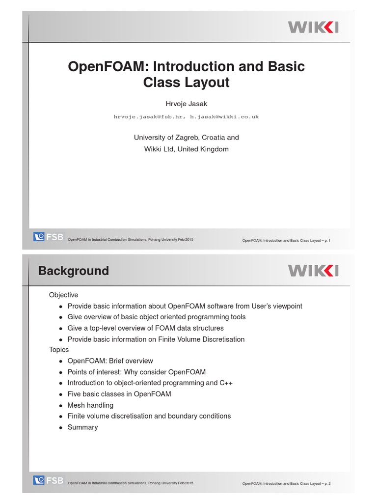001 Openfoam SsÇ ÀÚ Á Pdf Computational Fluid Dynamics Pointer Computer Programming