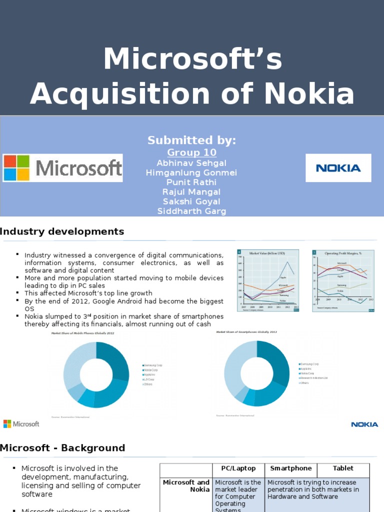 Microsoft Acquisition of Nokia | PDF | Nokia | Microsoft