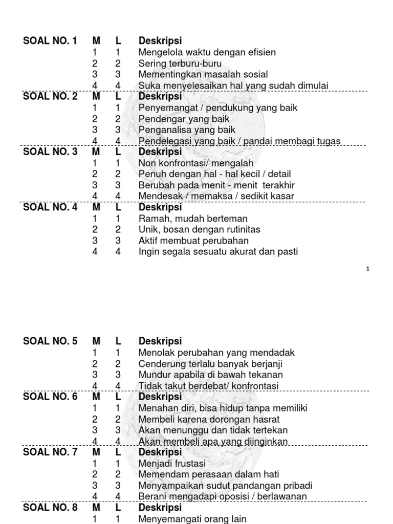 Soal DISC | PDF