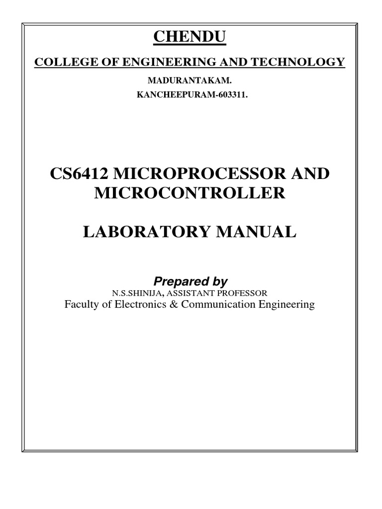 2.microprocessor Microcontroller Lab 1 | PDF | Digital Signal | Analog To Digital Converter