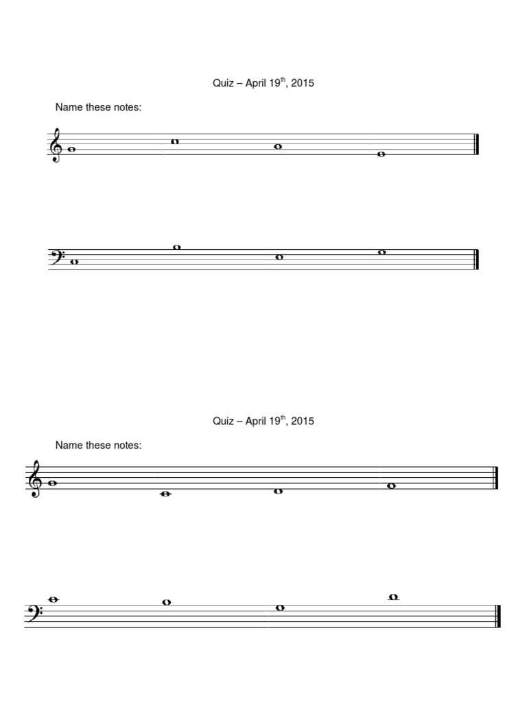 Piano Quiz | PDF