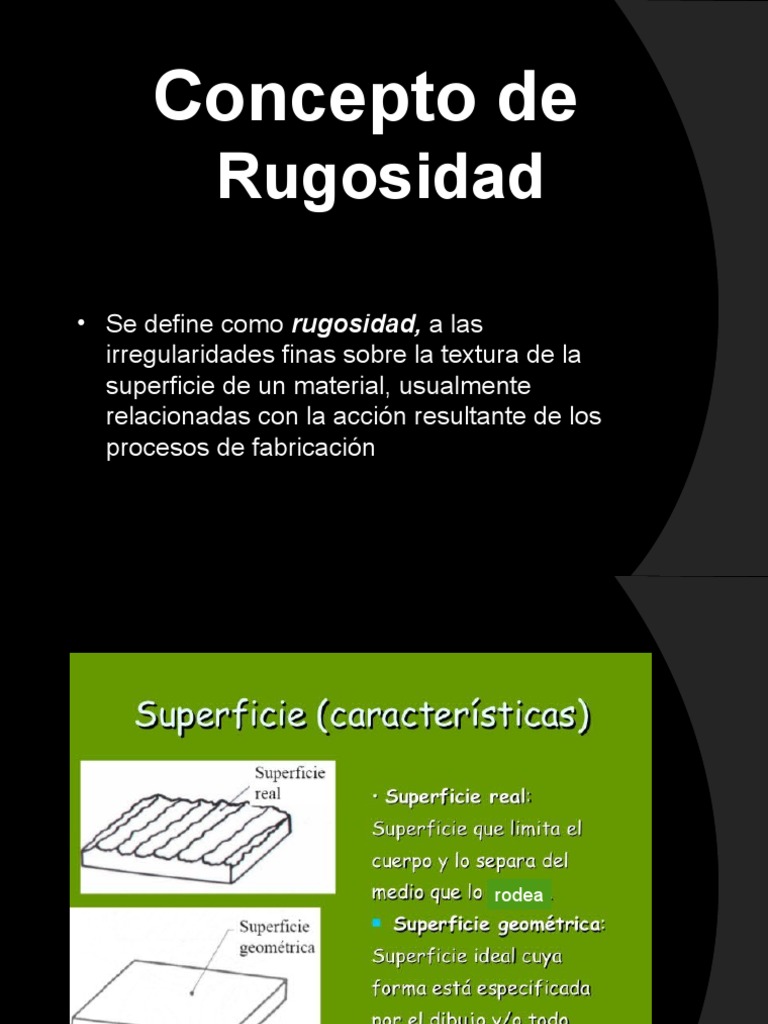 RUGOCIDAD | PDF | Rugosidad de la superficie | Medición