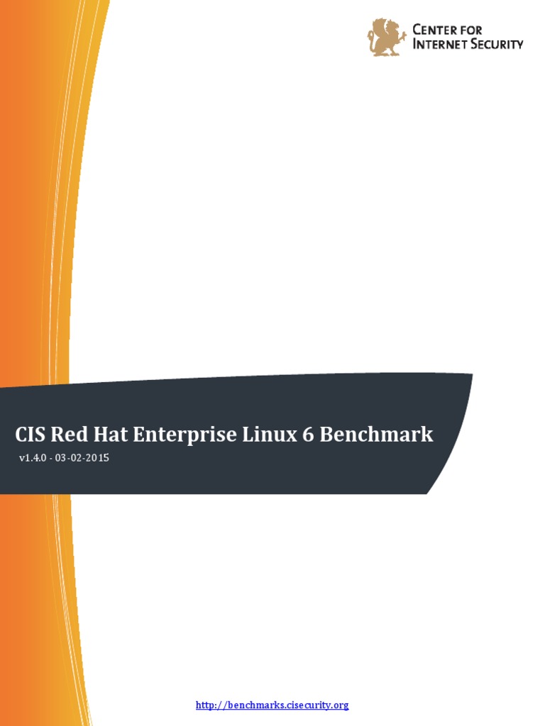 CIS Red Hat Enterprise Linux 6 Benchmark v1.4.0 | PDF | File System | Computer Access Control