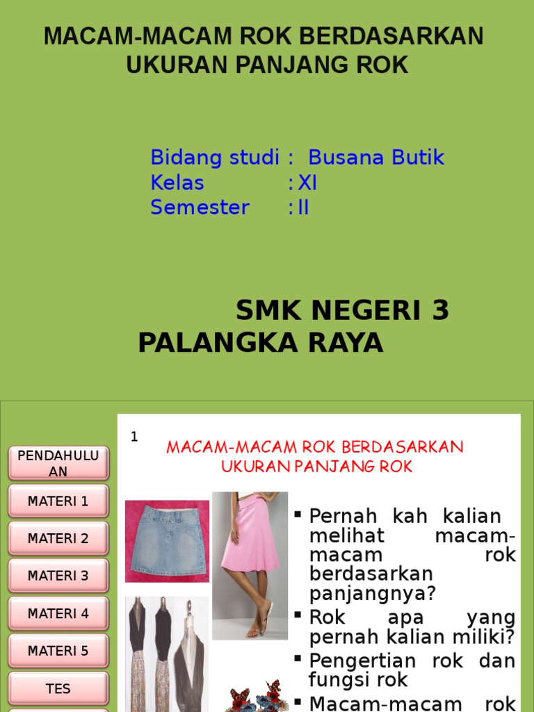 Macam Macam Rok Berdasarkan | PDF