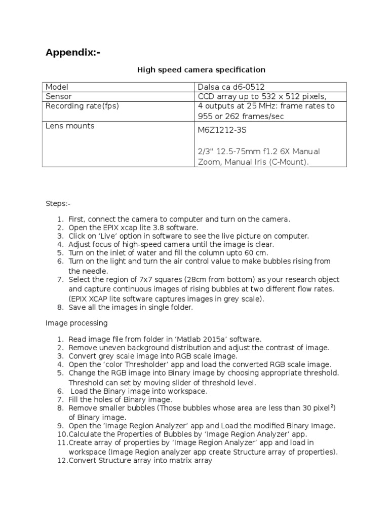 Appendix | PDF | Camera | Matrix (Mathematics)