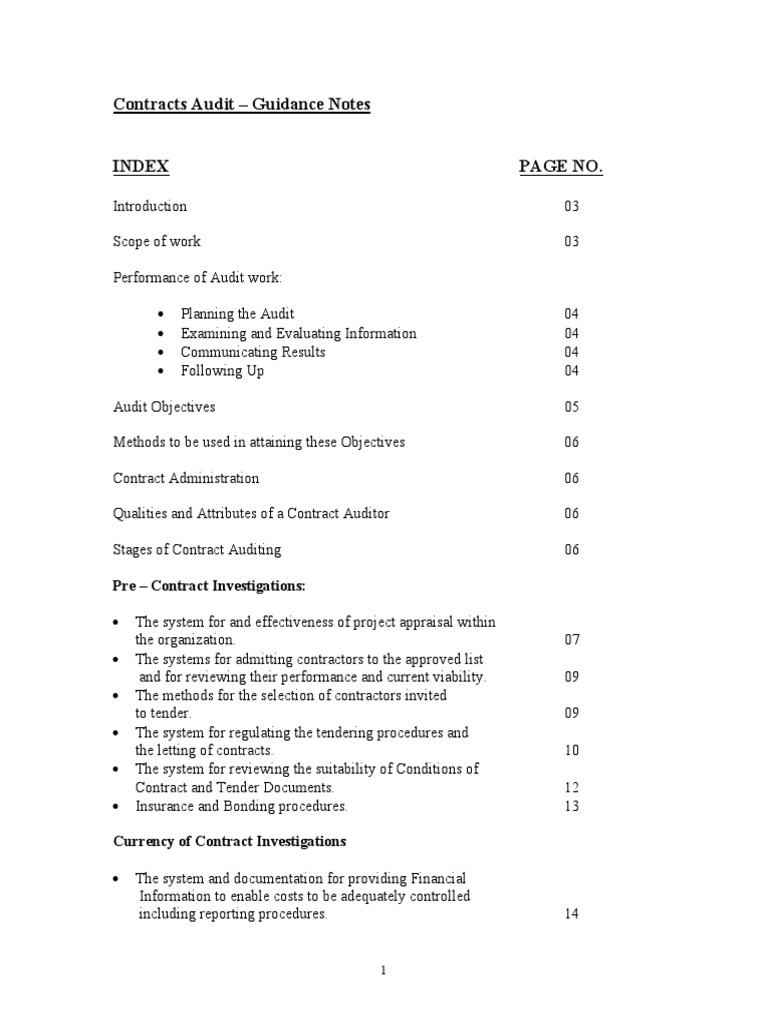 Audit of Contracts | PDF | Auditor's Report | Audit