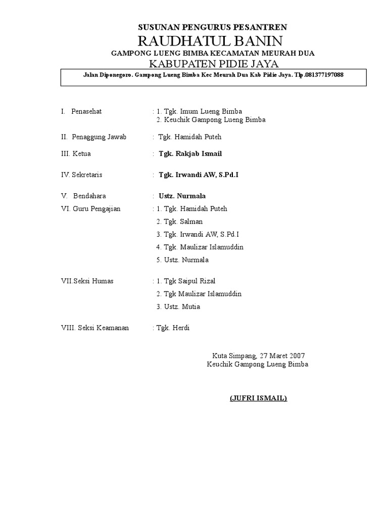 Proposal Dayah, Balai Pengajian - 2 | PDF