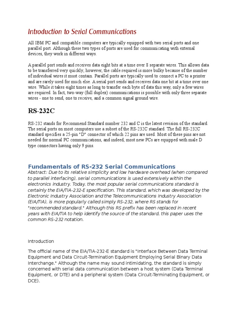 All IBM PC and Compatible Computers Are Typically Equipped With Two ...