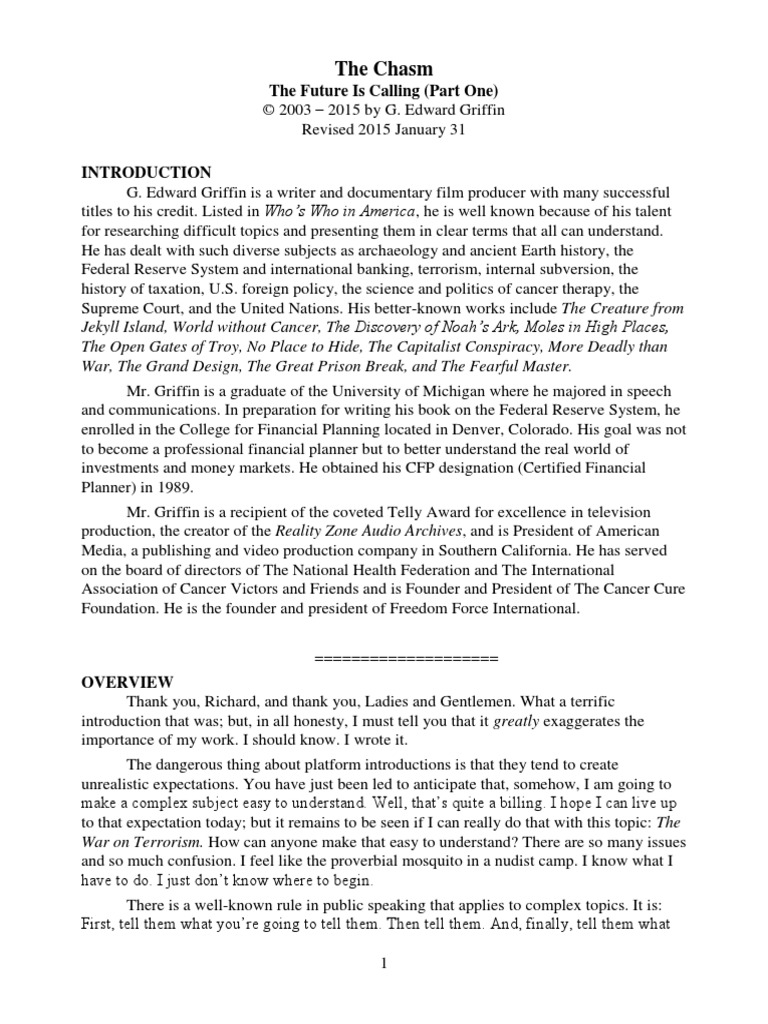 The Future Is Calling by G. Edward Griffin | PDF | Natural And Legal ...