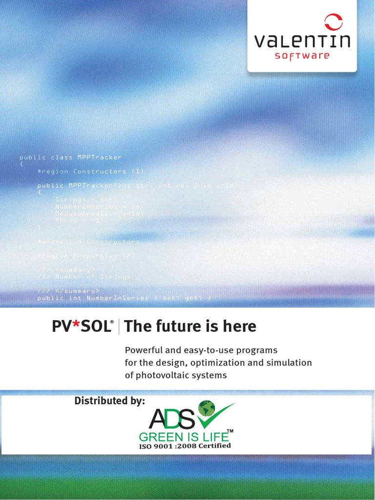 PVSOL Brochure | PDF | Photovoltaics | Photovoltaic System