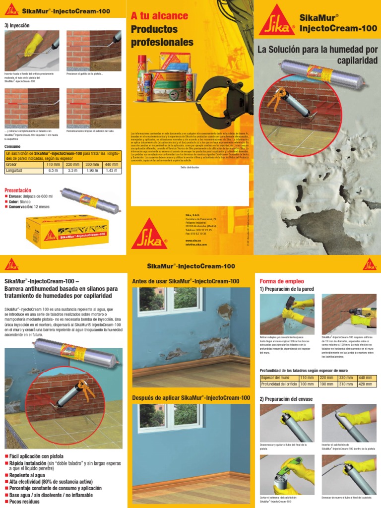 Sika Mur Injectocream 100 | PDF