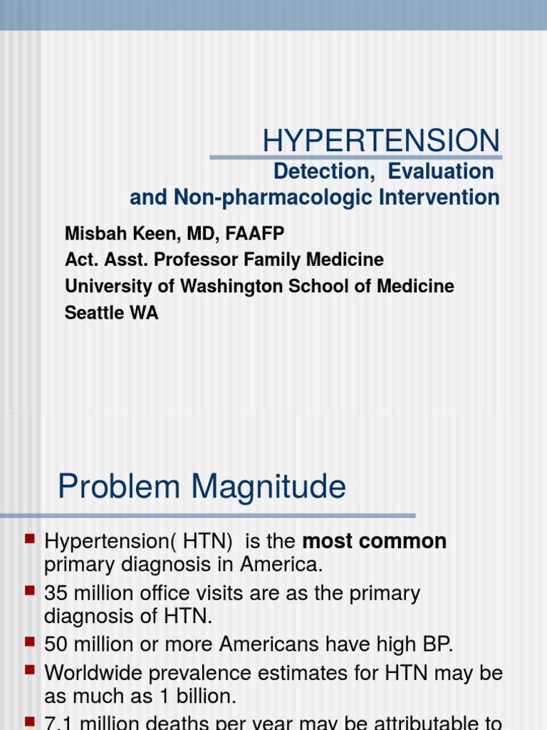 HYPERTENSION.ppt | Hypertension | Cardiovascular Diseases