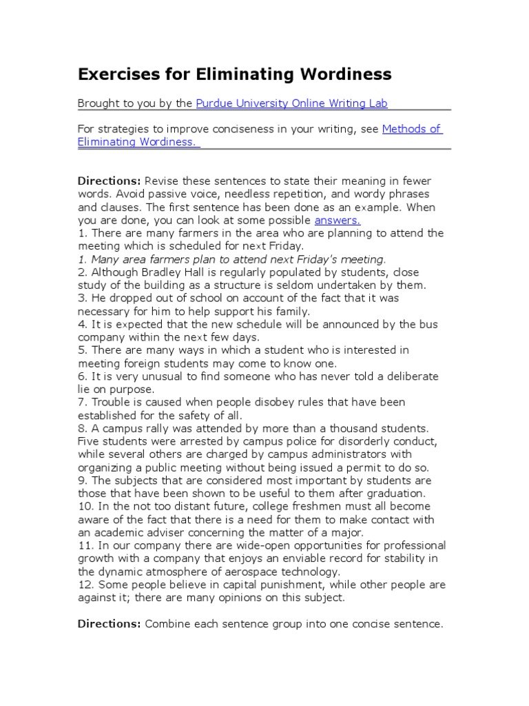 Concise Writing Exercises Guide | PDF | Sentence (Linguistics) | Murder