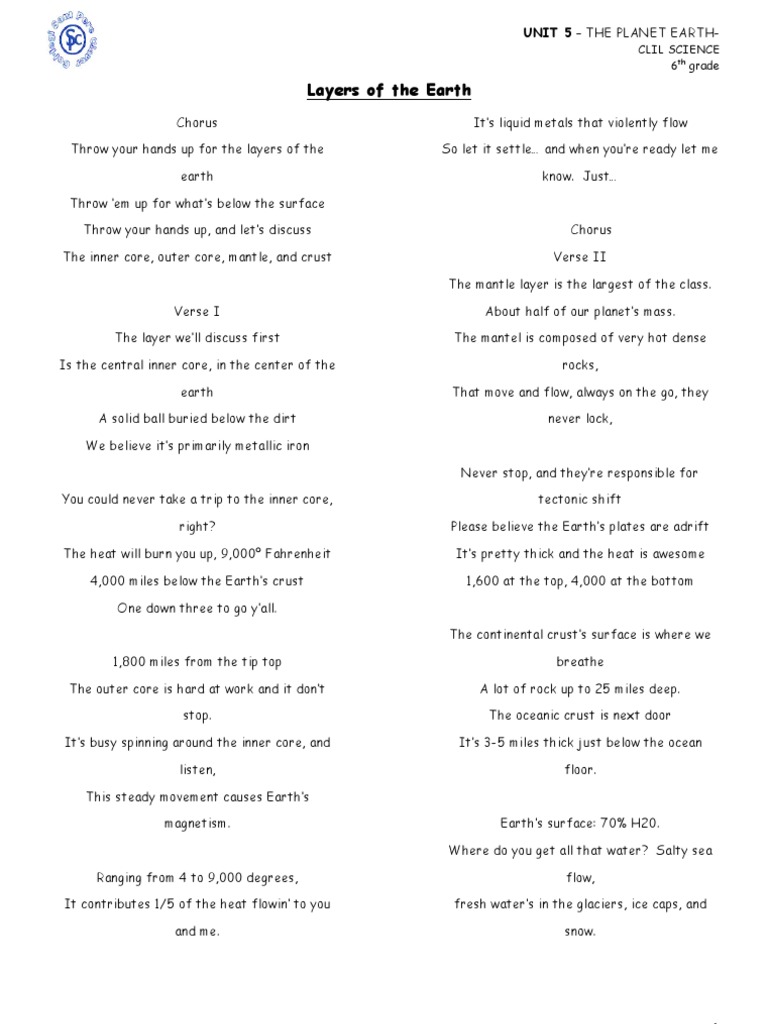 Lesson Plan U.5 Earth | PDF | Atmosphere | Earth