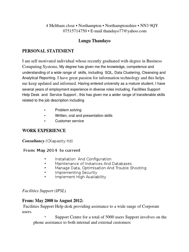 Database Administrator Pdf Help Desk Databases