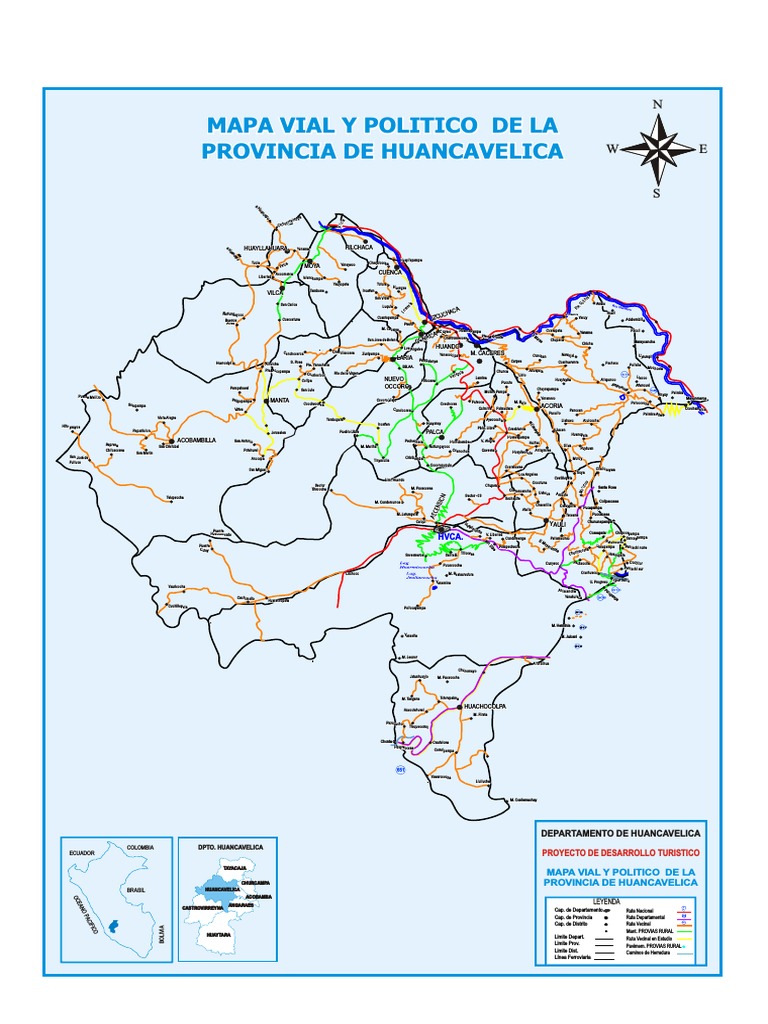 Mapa Vial Del Ecuador