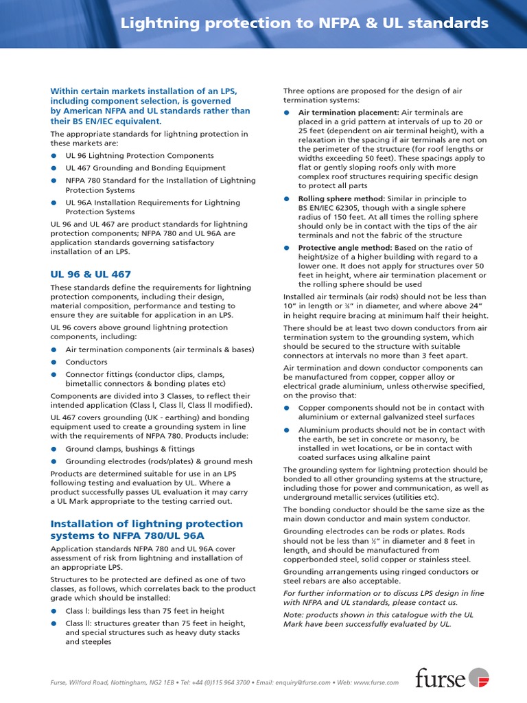 NFPA and UL Standards | PDF | Building Engineering | Electricity