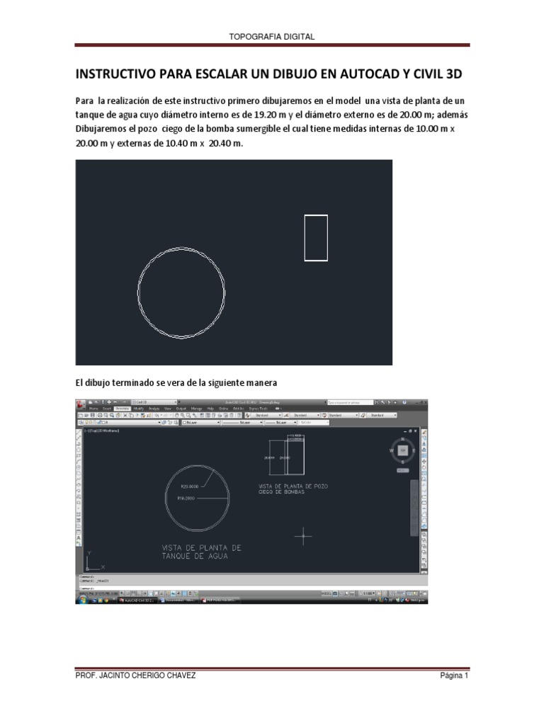 Instructivo para Escalar Un Dibujo en Autocad y Civil 3d | PDF ...