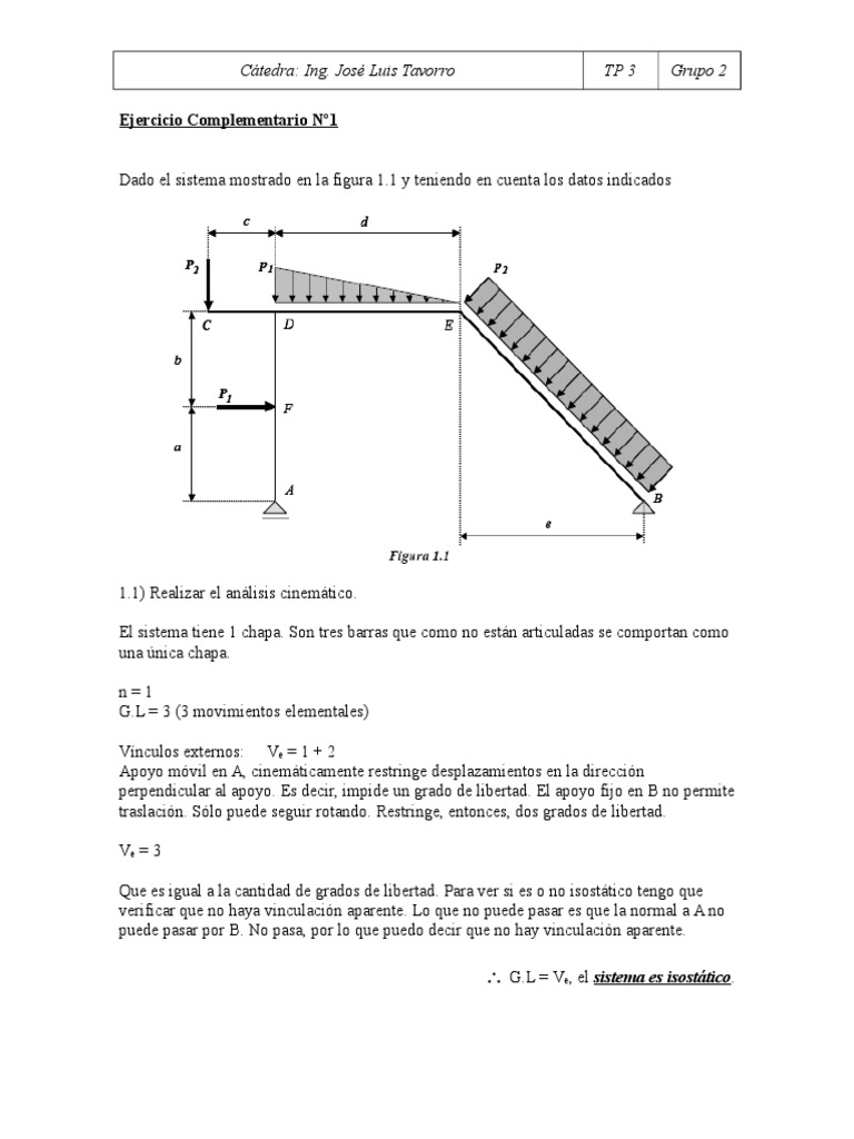 Cadena cinematica de chapas | Cinemática | Ecuaciones