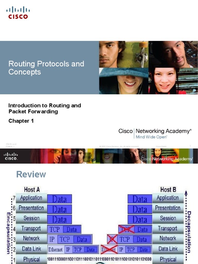 CH 01 - Intro Routing & Packet Forwarding - 41 | PDF | Router (Computing) | Routing