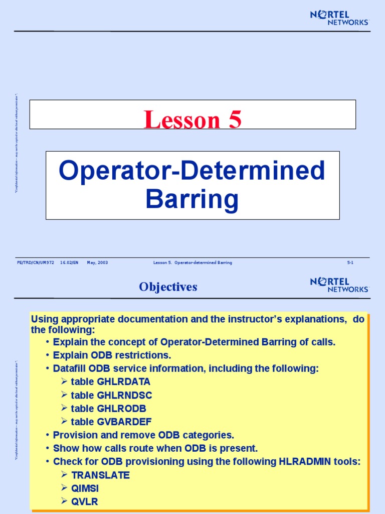 05 Odb | PDF | Digital Technology | Telecommunications