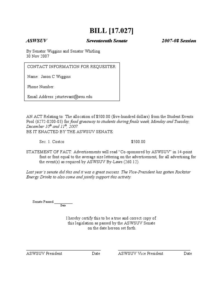Bill 17.027 | PDF | Law