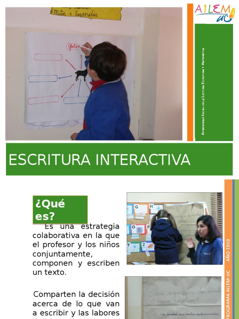 ESCRITURA iNTERACTIVA 2010 | PDF | Aprendizaje | Escritura