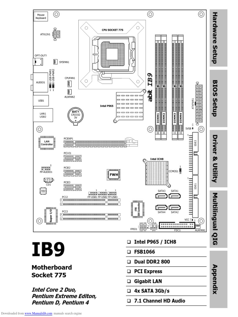 Abit Ib9 PDF | PDF | Bios | Booting