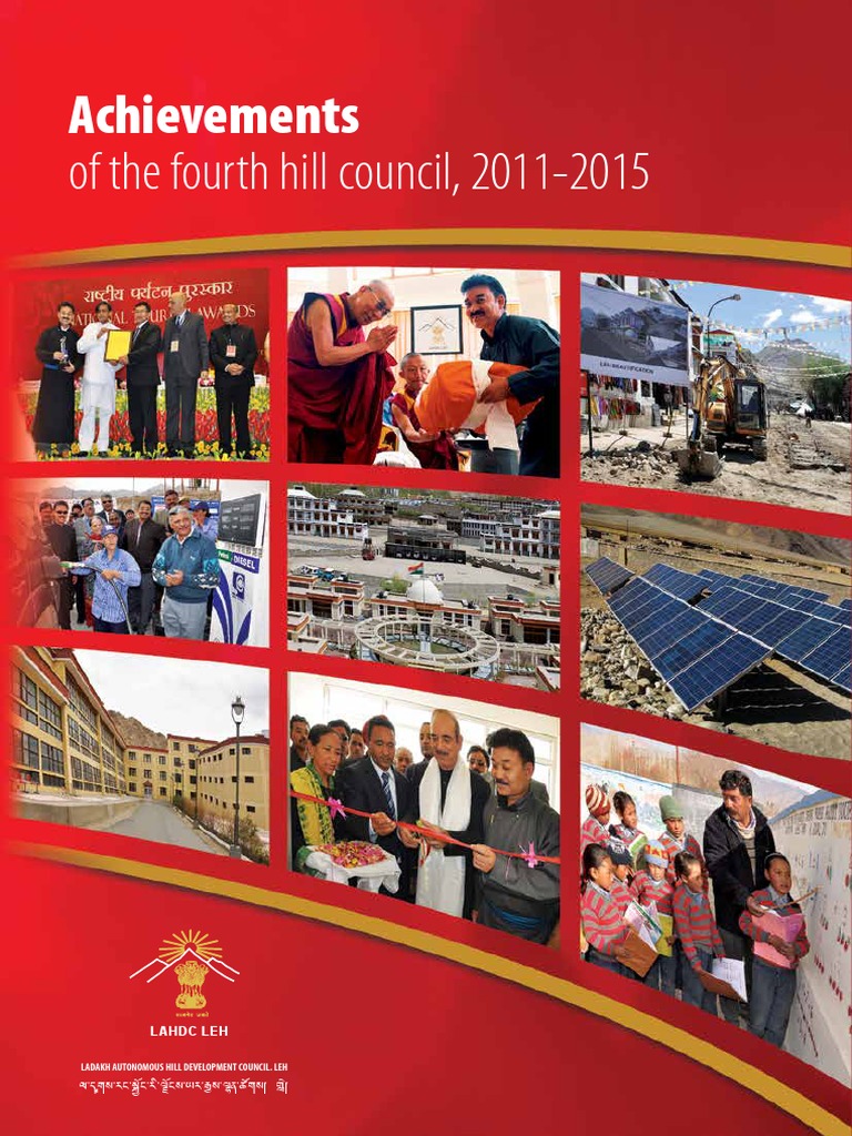 LAHDC Achievements 2011-2015 | PDF | Water Resources | Infrastructure