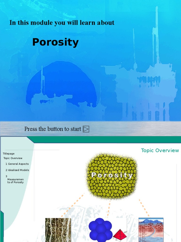 Porosity Powerpoint | PDF | Porosity | Applied And Interdisciplinary ...