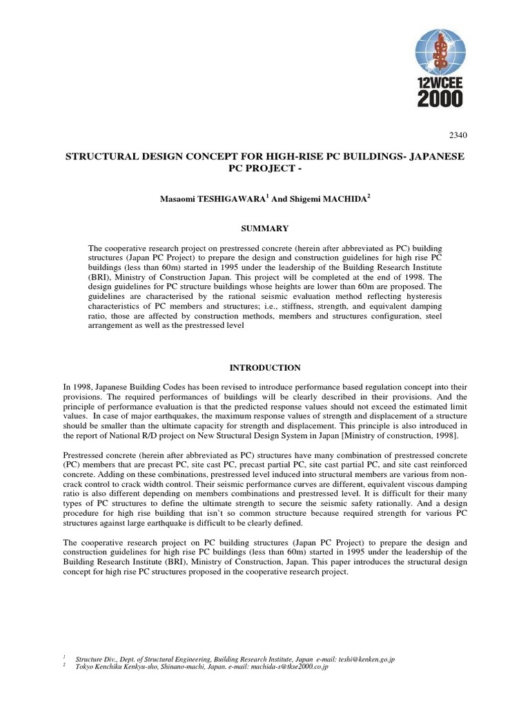 Structural Concept Design | Download Free PDF | Structural Load ...