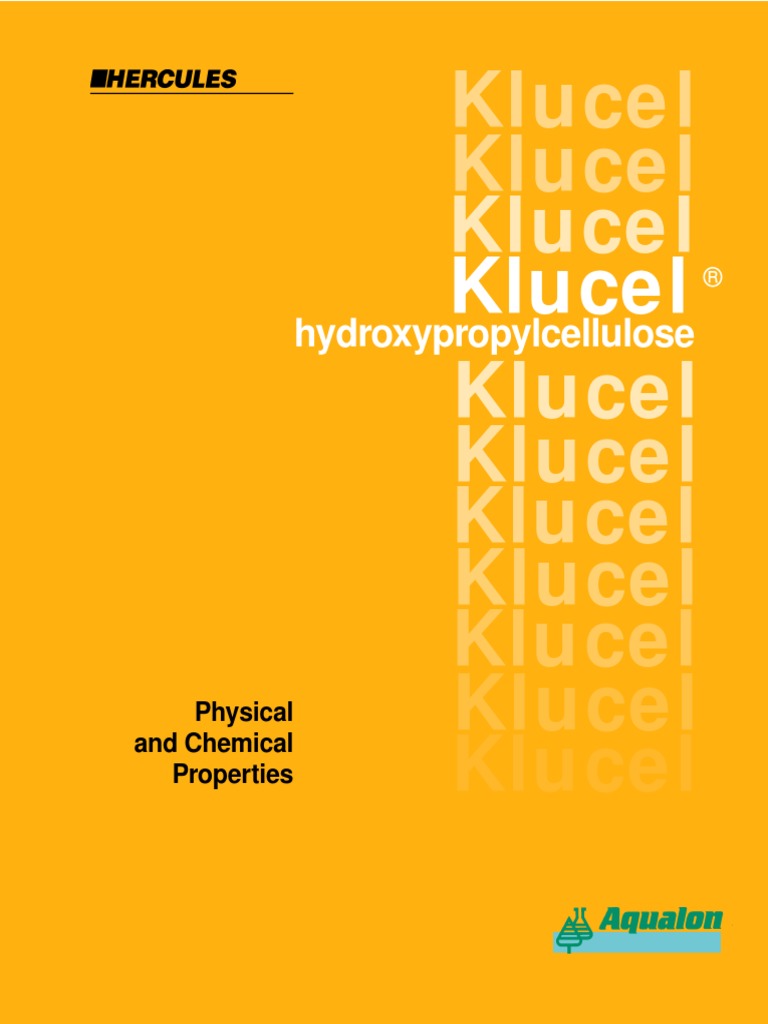 Klucel HPC Booklet | PDF | Solution | Solubility