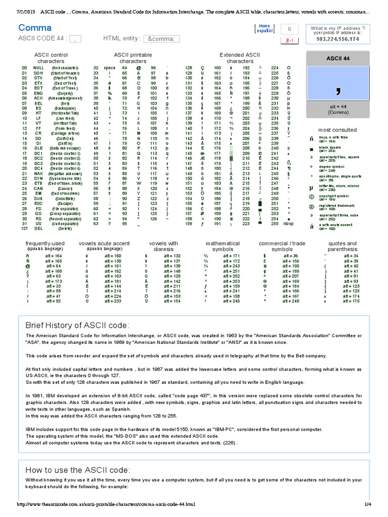 What Is ASCII (American Standard Code For Information, 52% OFF