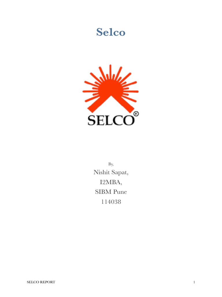 SELCO | PDF | Solar Energy | Renewable Energy