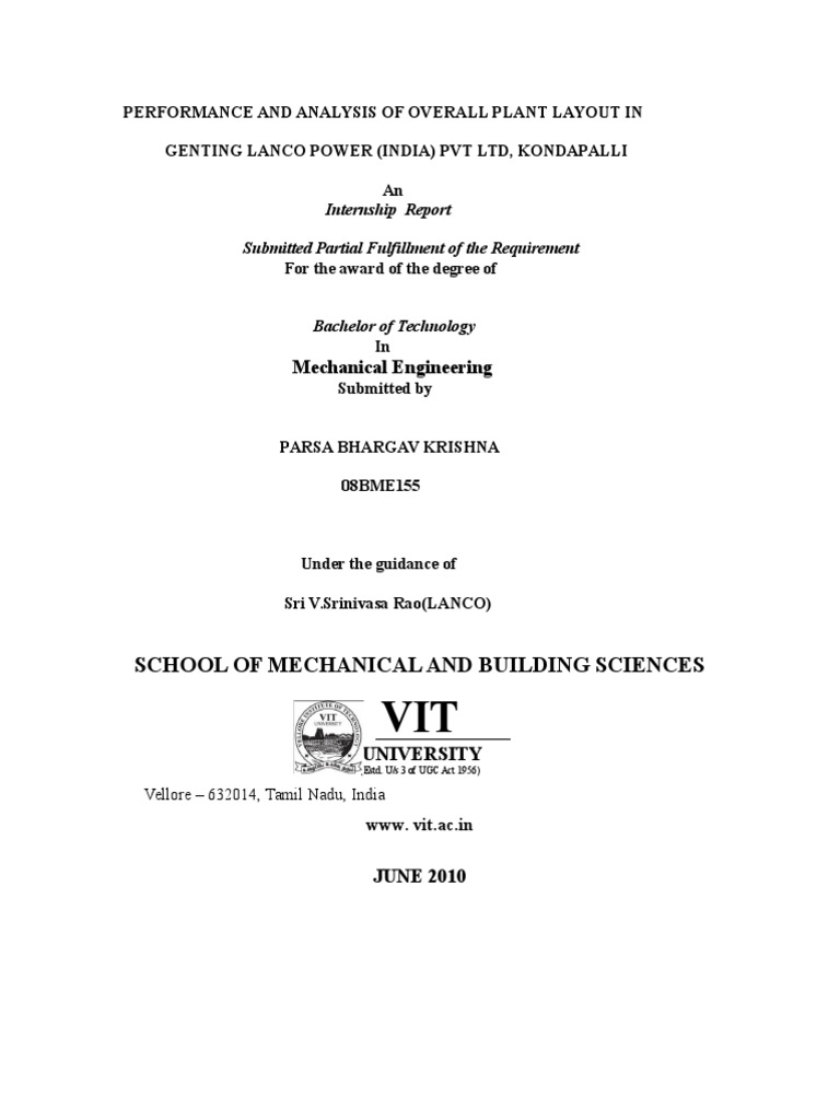 Genting Lanco Power | PDF | Turbine | Chimney