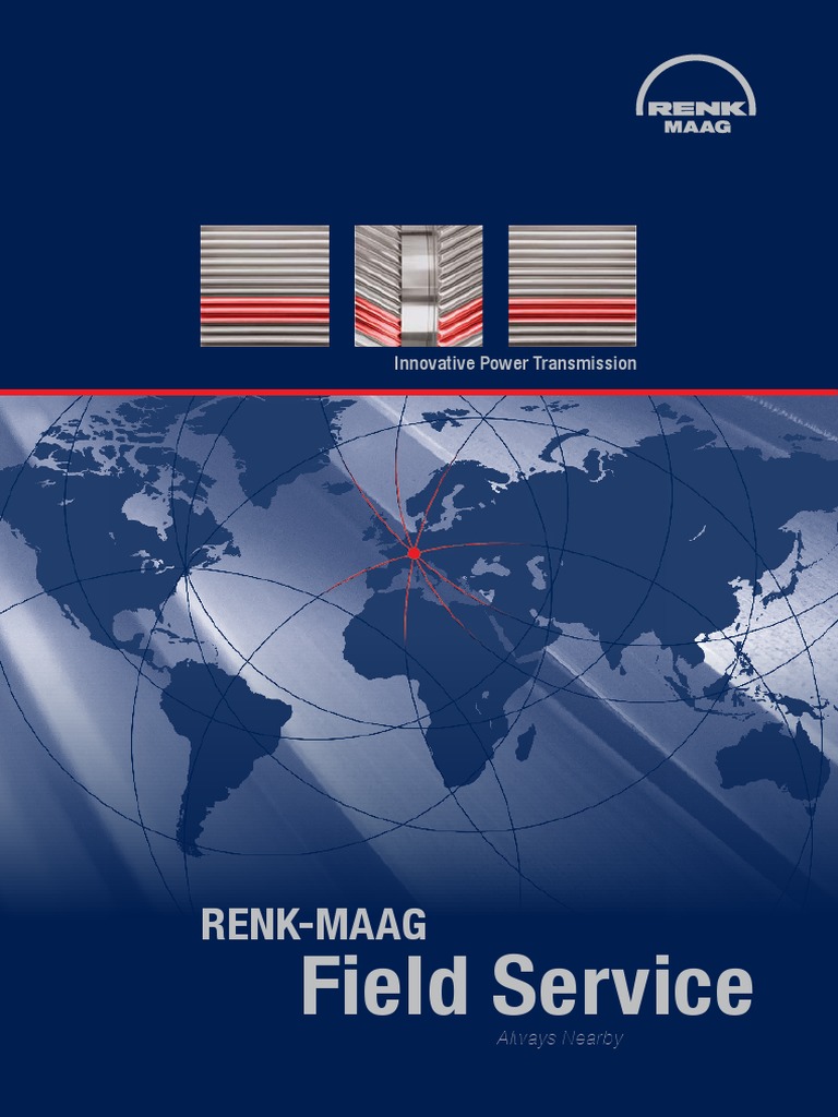 02 RENK MAAG FieldService Maintenance en | PDF | Ultrasound | Lubricant
