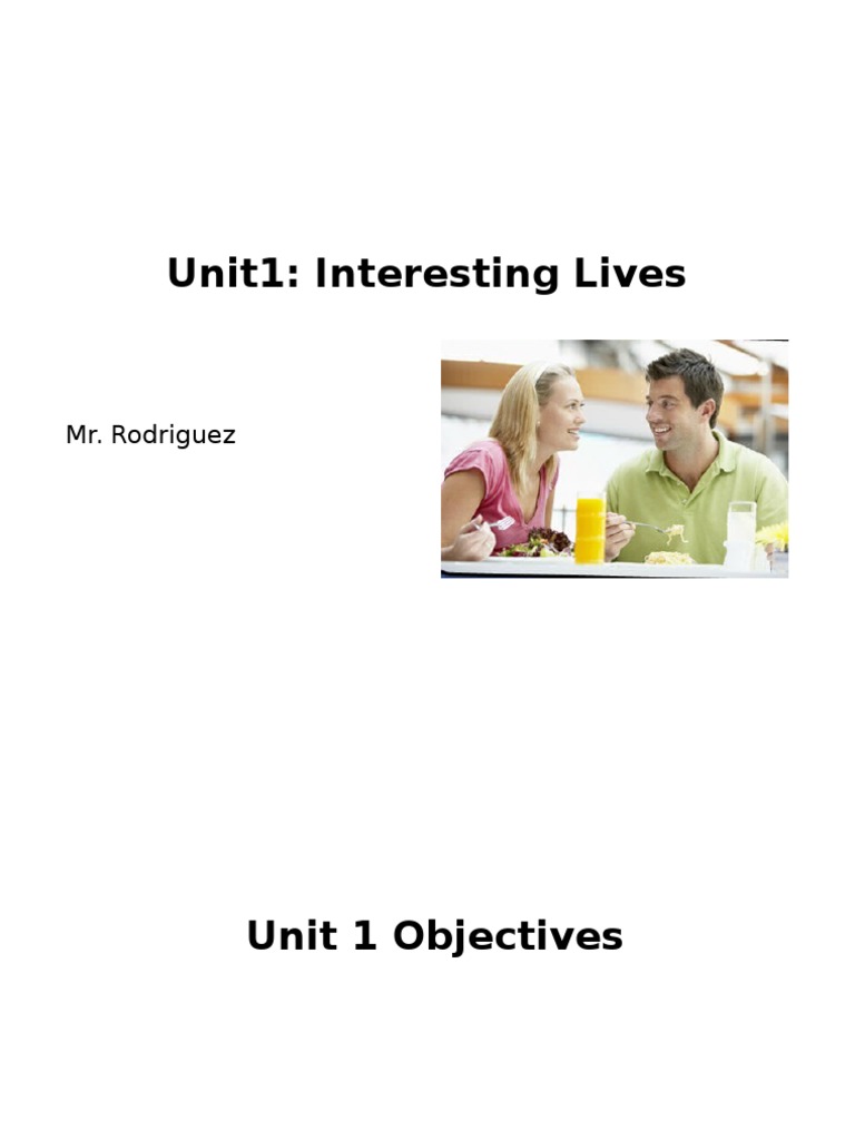 Exploring Interesting Lives and Stories | PDF | Sentence (Linguistics ...