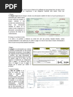 Cheque para Abono en Cuenta | PDF